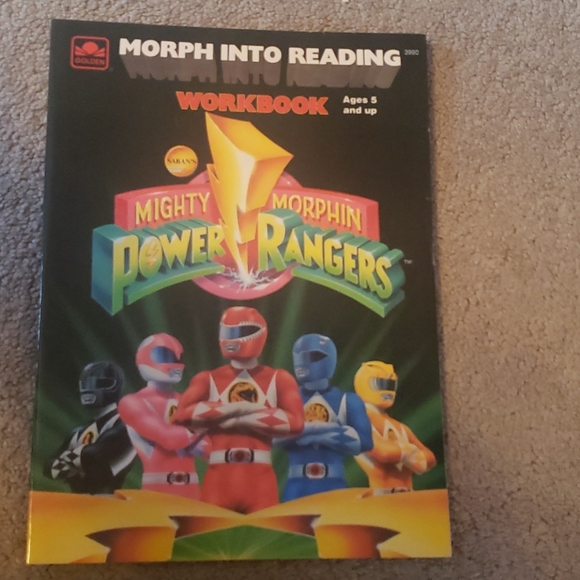 golden | Toys | Vintage Power Rangers Workbook New Old Stock | Poshmark